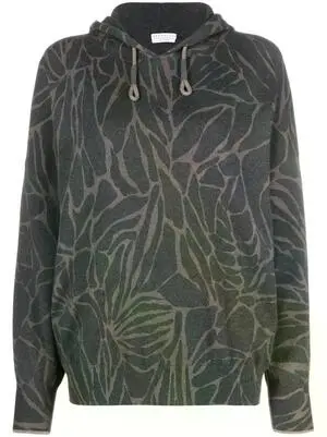 Brunello Cucinelli Graphic-print Cashmere Hoodie