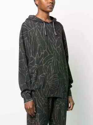 Brunello Cucinelli Graphic-print Cashmere Hoodie