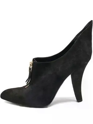 LOUIS VUITTON Suede Zip Booties
