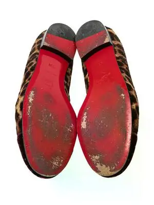 CHRISTIAN LOUBOUTIN Leopard-print Slippers
