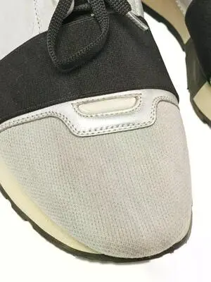 Balenciaga Race Runner Leather Sneakers - Grey