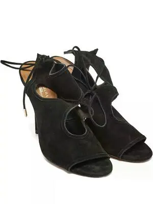 AQUAZZURA Cut-out Suede Sandals