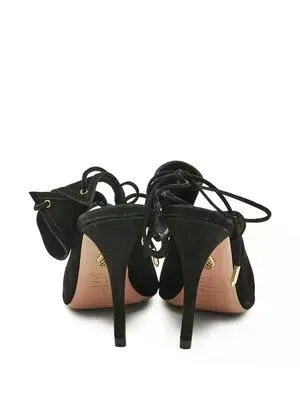 AQUAZZURA Cut-out Suede Sandals