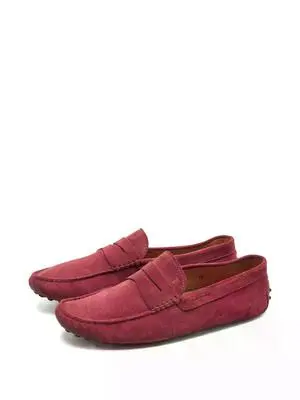 TOD'S Leather Loafers - Red