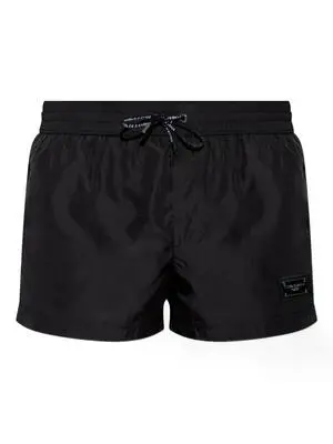 Dolce & Gabbana Logo Swim Shorts - Black