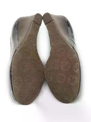 Tory Burch Leather Wedge Pumps