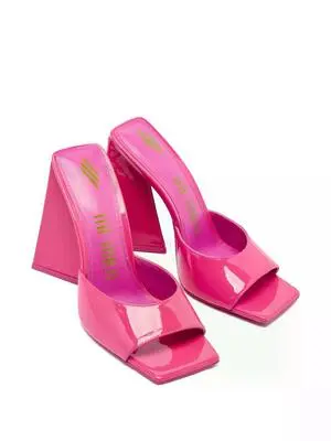 Attico 110mm Devon Patent-leather Sandals - Pink