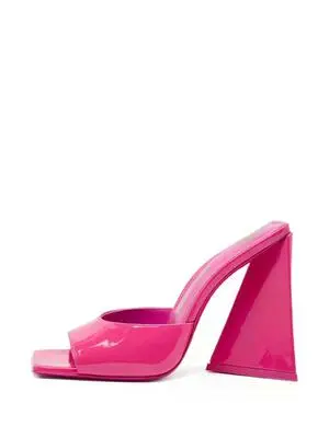 Attico 110mm Devon Patent-leather Sandals - Pink