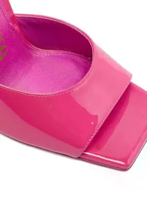 Attico 110mm Devon Patent-leather Sandals - Pink