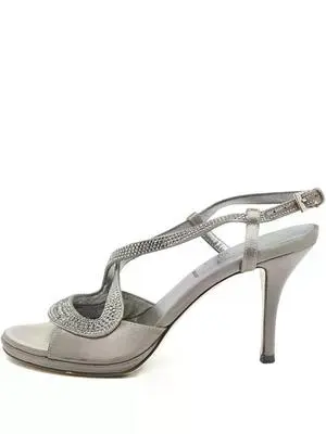 LORIBLU Leather Strappy High Heel Sandals