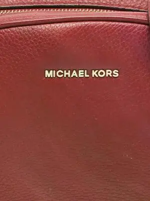 Michael Kors Ginny Leather Cross Body Bag - Red