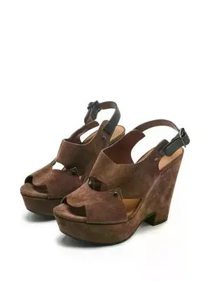 See By Chloé Suede Platform Wedge Sandals