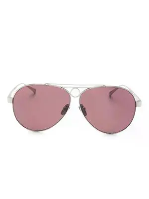 FACE.HIDE Hunter Pilot Sunglasses - Silver