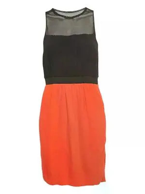 Sandro Mesh-detailed Mini Dress