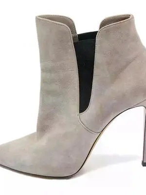 Casadei 120mm Pointed-toe Suede Boots