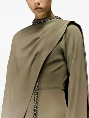 THA SEEN Embellished Maxi Dress