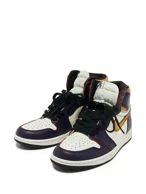 JORDAN Air 1 Leather Sneakers - Blue