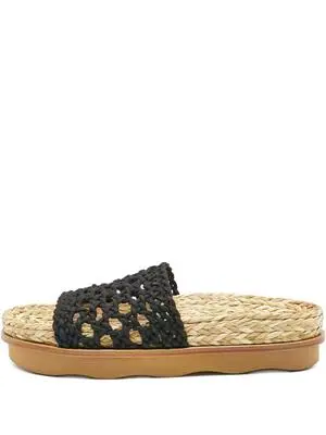 Chloé Crochet Platform Slides