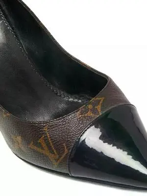 LOUIS VUITTON 100mm Monogram Canvas Pumps