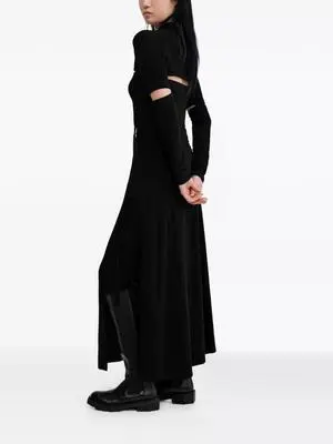 MARCELLA Indra Mock-neck Cut-out Top