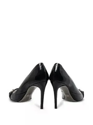 Dolce & Gabbana Patent Leather Peep Toe Pumps