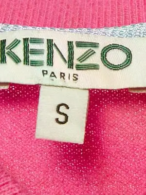 Kenzo Embroidered Buttoned Midi Dress