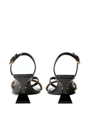 Stella McCartney Elsa Chain-embellished Square Sandals