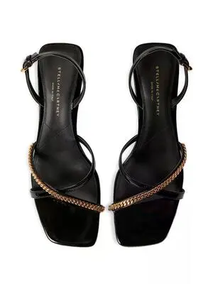 Stella McCartney Elsa Chain-embellished Square Sandals