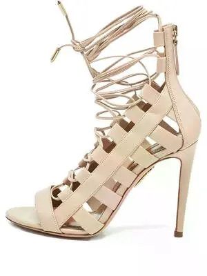 AQUAZZURA Lace-up Stiletto Heel Sandals