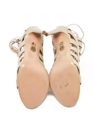 AQUAZZURA Lace-up Stiletto Heel Sandals