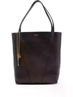 Chloé Charm-detail Tote Bag - Purple