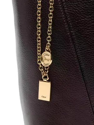 Chloé Charm-detail Tote Bag - Purple