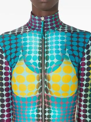 JEAN PAUL GAULTIER Dots-print Midi Dress
