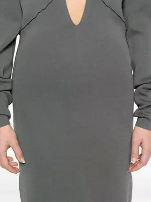 ENTIRE STUDIOS Parallell V-neck Long-sleeve Maxi Dress