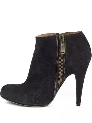 Saint Laurent Suede Zip-up Ankle Boots