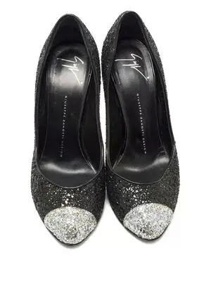 GIUSEPPE ZANOTTI 120mm Glitter Cap-toe Pumps