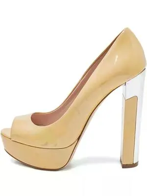 Miu Miu 135mm Leather Heeled Pumps