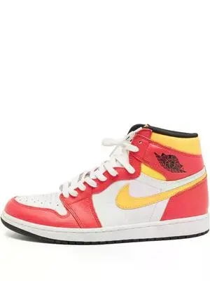 JORDAN 1 Retro High Og Leather Sneakers - Red