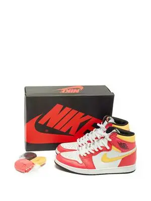 JORDAN 1 Retro High Og Leather Sneakers - Red