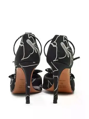 Miu Miu 90mm Knotted Ankle-strap Sandals