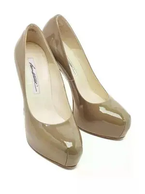 Brian Atwood 130mm Patent Leather Platform Pumps