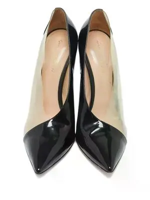 GIANVITO ROSSI 115mm Patent Leather Pointed-toe Pumps - Black