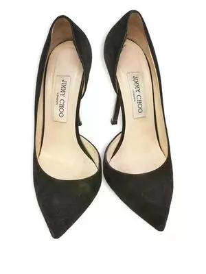 JIMMY CHOO Suede Pointed Toe High Heel Pumps