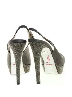 Rene Caovilla Platform Slingback Sandals