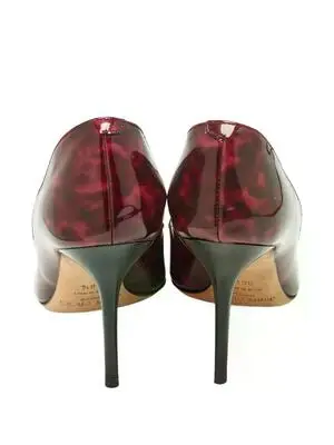 JIMMY CHOO Patent Leather Pointed Toe Stiletto Heel Pumps