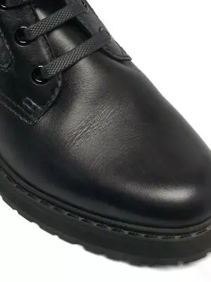 Fendi Karligraphy Jacquard Leather Combat Boots