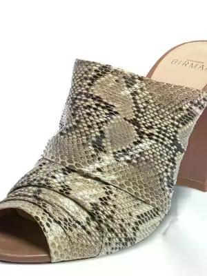 ALEXANDRE BIRMAN 90mm Python Leather Mules