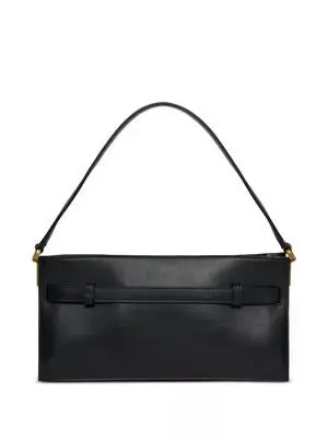 Nanushka Mini Harmonica Buckle Shoulder Bag - Black