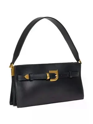 Nanushka Mini Harmonica Buckle Shoulder Bag - Black