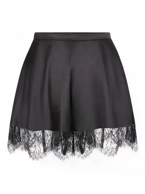 Nina Ricci Lace-trimmed Satin Shorts